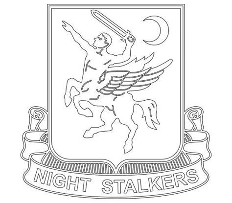 Us Army 160th Special Operations Aviation Regiment Unit Crest Vector
