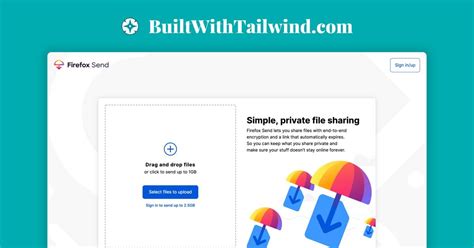 firefox send is built with tailwind css r tailwindcss