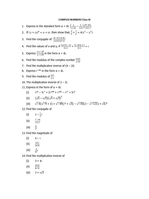2728859 complex numbers class xi sanjeet pdf complex number