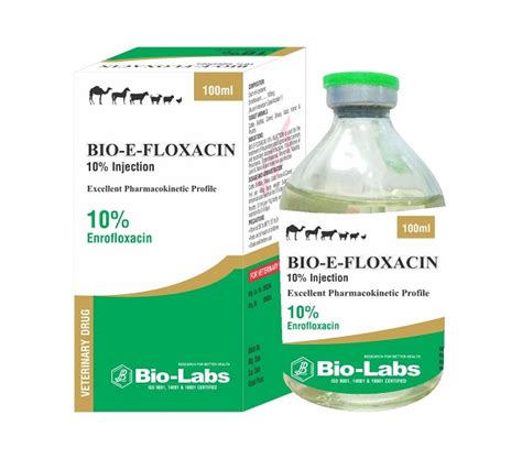 Shop Bio E Floxacin 10 Injection Veterinary Antibiotic
