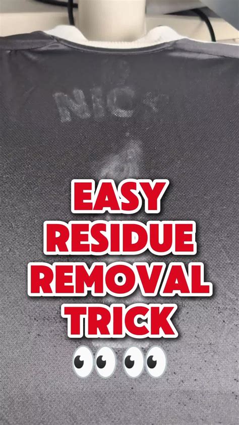 Effective Nameset Residue Removal For Football Shirts Tiktok