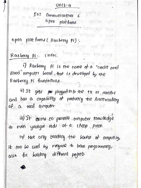Cs3691 Esiot Unit 4 Raspberry Pi And Architecture Interfacing Pdf