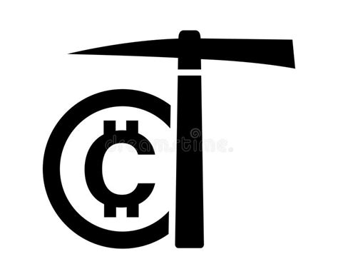 Mining Tool Miner Pickaxe Vector Icon Stock Vector Illustration Of