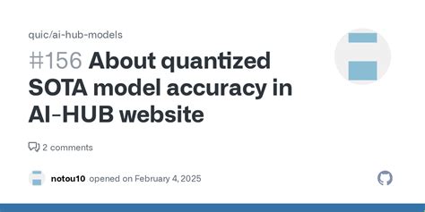 About Quantized Sota Model Accuracy In Ai Hub Website Issue Quic Ai Hub Models Github