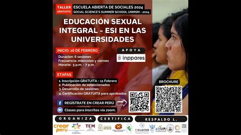 Sesión 5 Taller Educación Sexual Integral Esi En Las Universidades