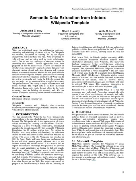 semantic data extraction from infobox wi pdf download free pdf