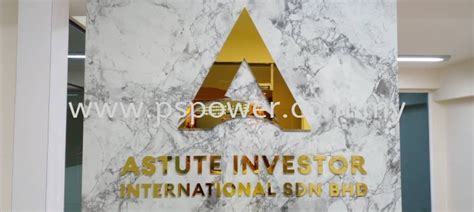 3d Mirror Effect Office Signage Indoor Signage Signage Selangor Puchong Kuala Lumpur Ps