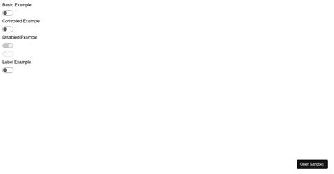 Switch Component Codesandbox