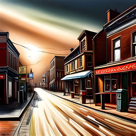 Small Town Ai Generated Artwork Nightcafe Creator