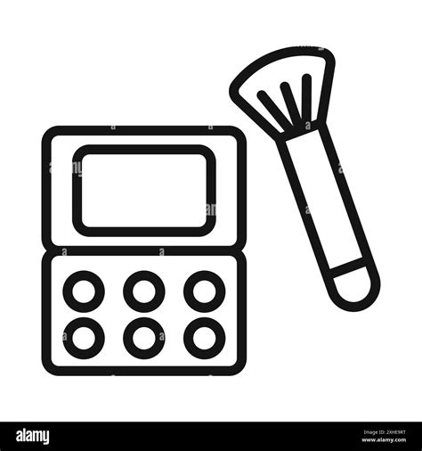 Makeup Icon Vector Symbol Or Sign Set Collection In Black And White