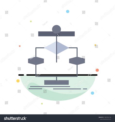 algorithm chart data diagram flow flat stock vector royalty free