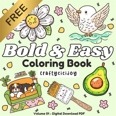 Bold And Easy Coloring Pages