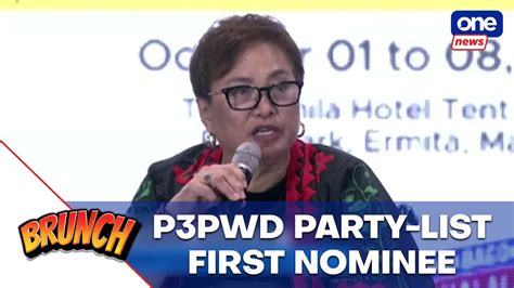 Brunch | Ex-Comelec exec Guanzon is P3PWD party-list first nominee - YouTube