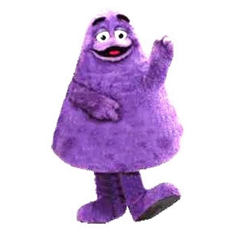 Cartoon Character Grimace Mascot Costume