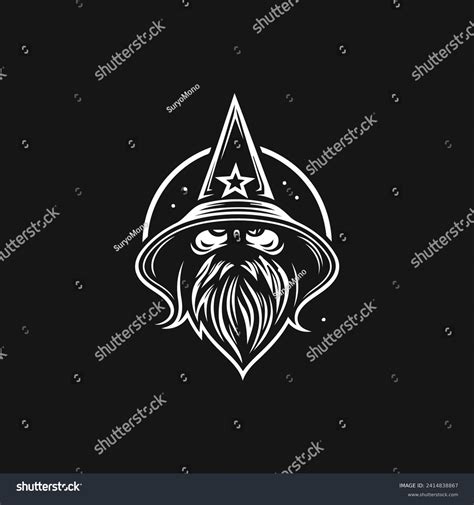 Wizard Logo Design Illustration Vector Template Stock Vector Royalty