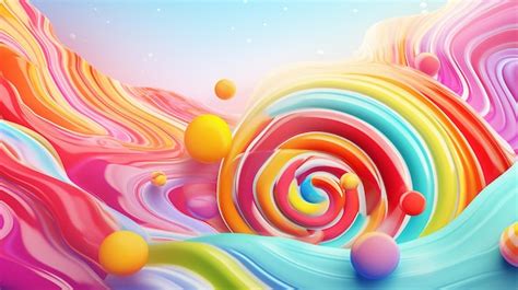 Premium Ai Image Set Of Sweet Candy Abstract Backgrounds