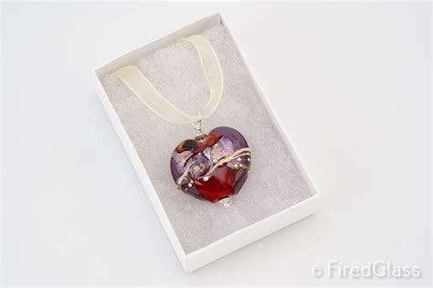 Ruby Nebula Pendant Firedglass