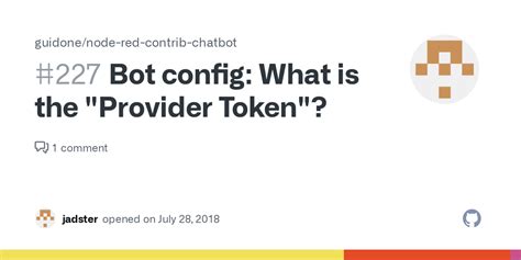 Bot Config What Is The Provider Token · Issue 227 · Guidonenode