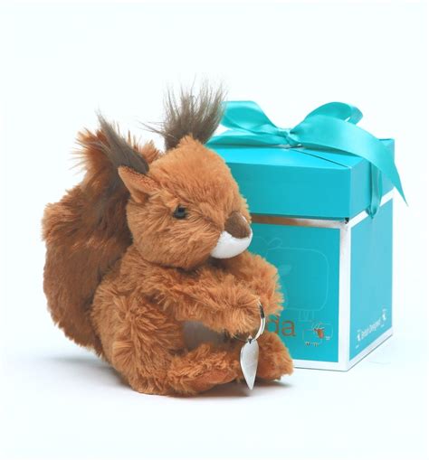 Personalised Mini Squirrel Plush Soft Toy In Pop Up Box Ceukca Etsy