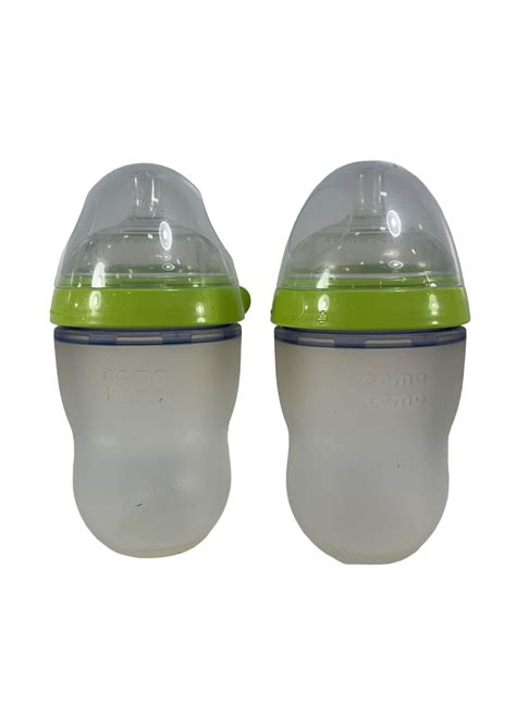 Comotomo Bottles 2 Pack, 8oz, Green