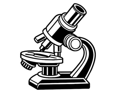 Science Microscope Clipart Black And White