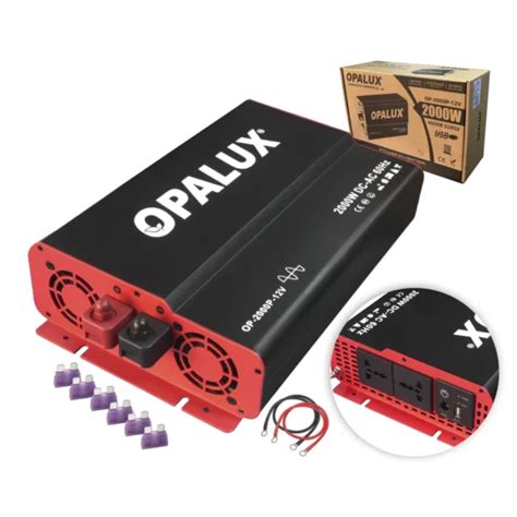 Inversor De Voltaje De Onda Pura 2000w 12v Opalux Opalux Life