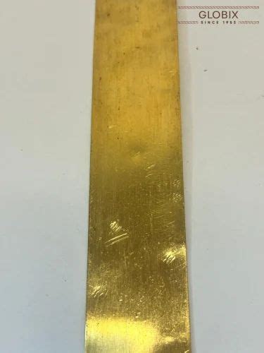 Globix Rectangular Brass Sheet Grade C26000 Thickness 15 Mm At