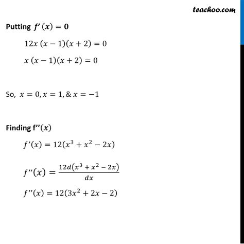 Example Find Local Maximum And Local Minimum Values