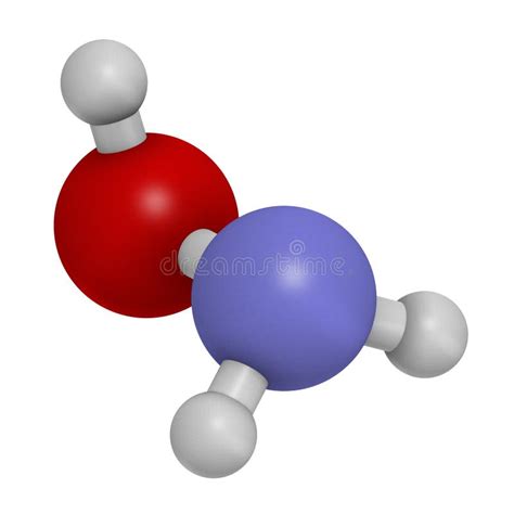 Hydroxylamine Nh2oh Molecule It Is Inorganic Compound Used In