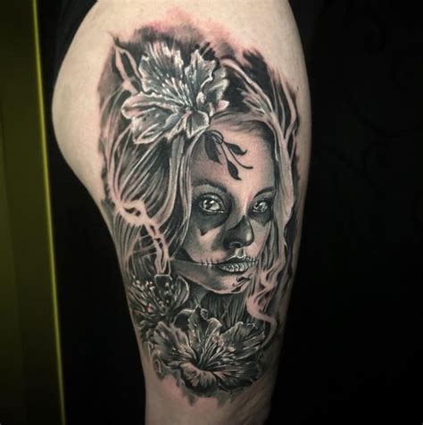 31 Santa Muerte Tattoos The Meaning Behind This Powerful Design • Body