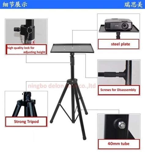 Stand Universal Laptop Tripod Stand Portable DJ Equipment Stand Foldable Floor Tripod