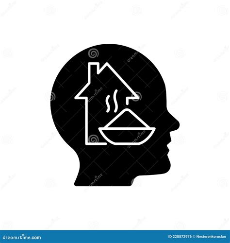 Physiological Motivation Black Glyph Icon Stock Vector Illustration
