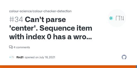 Cant Parse Center Sequence Item With Index 0 Has A Wrong Type · Issue 34 · Colour Science