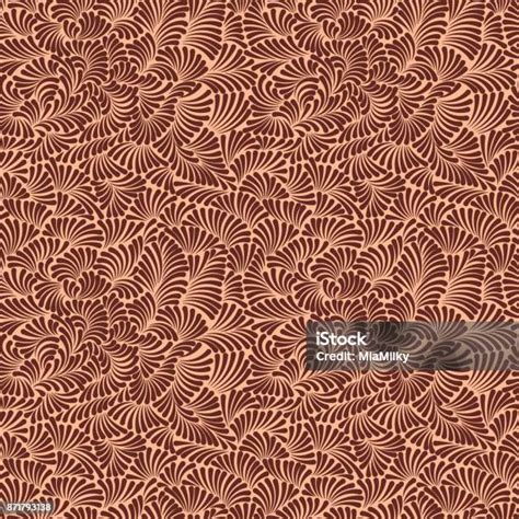 간단 하 고 아름 다운 디자인 베이지색 갈색 소용돌이와 벽지에 대 한 완벽 한 패턴 0명에 대한 스톡 벡터 아트 및 기타 이미지 0명 곡선 기하 Istock