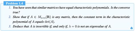 [solved] 1 you have seen that similar matrices have equa