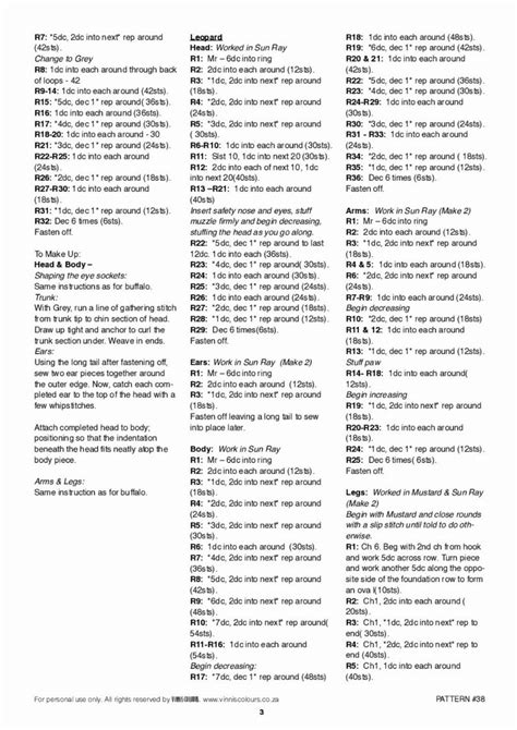 Vinnis Colours The Big Five Pattern