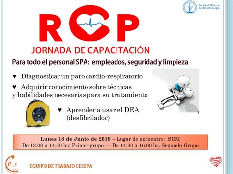 Capacitación Rcp Personal Spa Sociedad Platense De Anestesiología