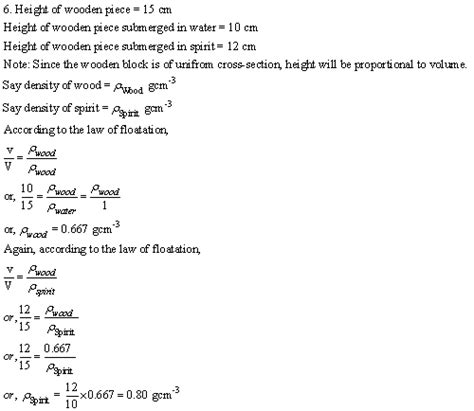 selina concise physics class 9 icse solutions upthrust in fluids
