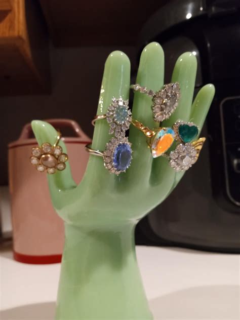 I Bought A Jade Hand To Hold All Of My Rings I Collect Jadeite My