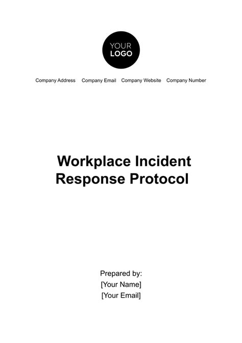 Free Workplace Incident Response Protocol Template To Edit Online