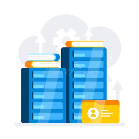 Data Security Featuring Blue Data Servers Secure Lock Badge And A Gear Cog Representing System