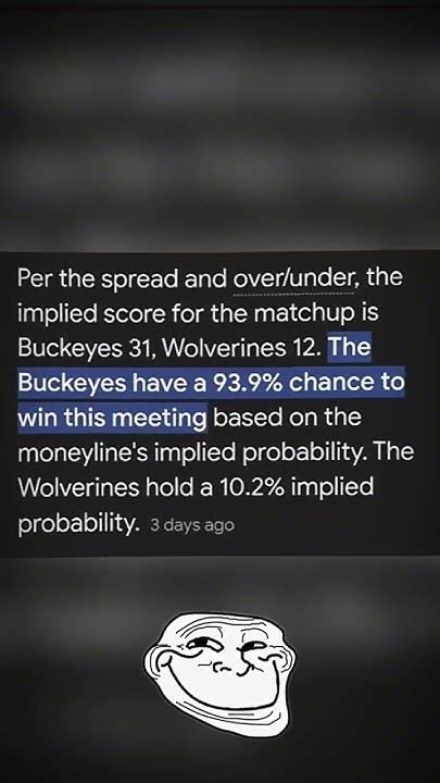 Michigan Vs Ohio State Troll Face Edit Trollface Football Youtube