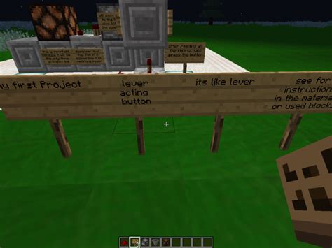 Lever Like Button Minecraft Map