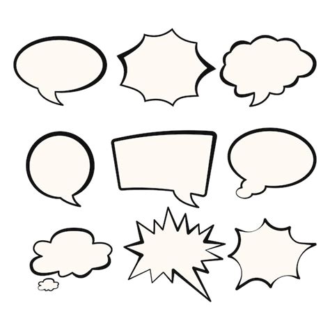 Premium Vector Speech Bubble Vector Set