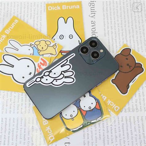 Japan Miffy Large Die Cut Vinyl Sticker Miffy Playing Ghost Kawaii Limited