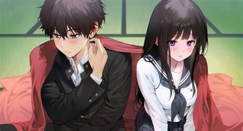 Chitanda Eru And Oreki Houtarou Hyouka Drawn By Meryyangmalgage