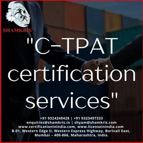 C Tpat Certification Service In Mumbai Id 2854855218573