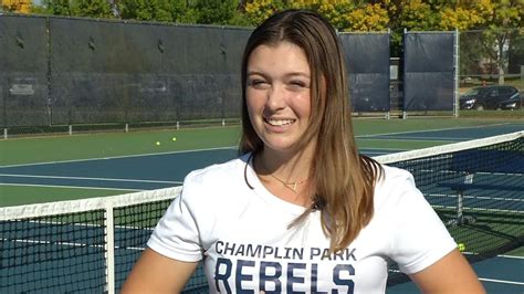 Ccx Sports Spotlight Alex Repplier Champlin Park Girls Tennis Youtube