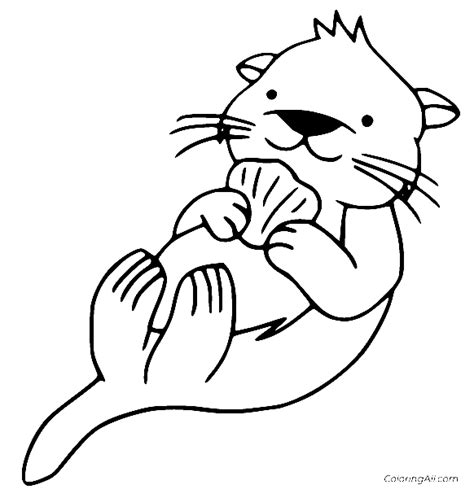 Free Printable Otter Coloring Pages