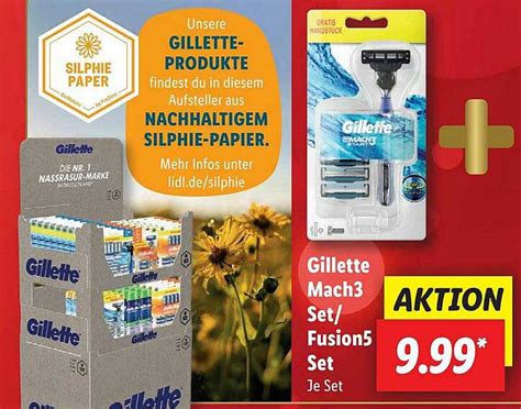 Gillette Mach3 Set Oder Fusion5 Set Angebot Bei Lidl 1prospekte De